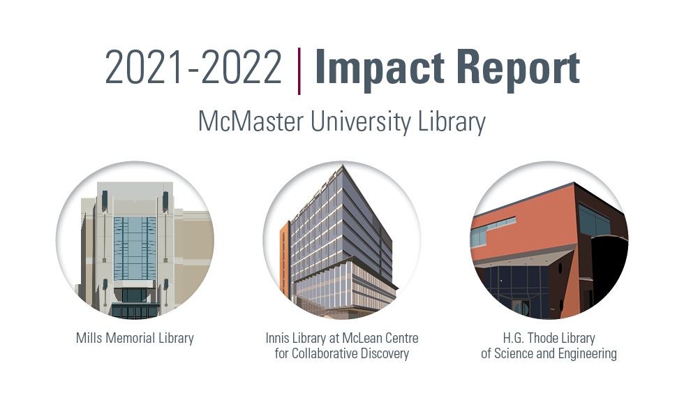Read the McMaster University Library 2021-22 Impact Report | McMaster University Libraries